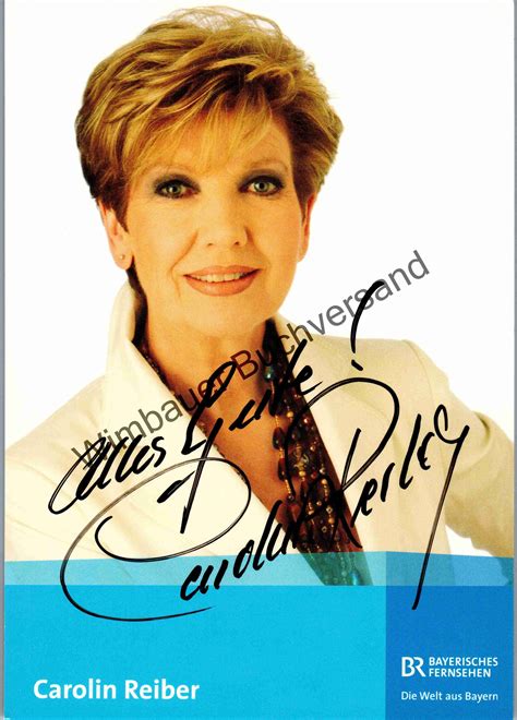 Original Autogramm Carolin Reiber Autogramm Autograph Signiert