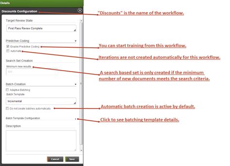 Review Workflow Configuration