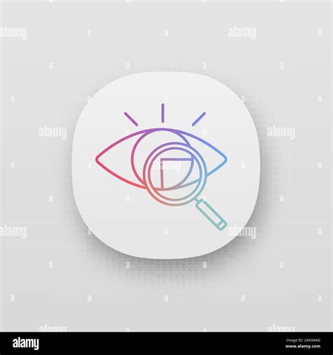 Retina Scan App Icon Iris Recognition Uiux User Interface Eye