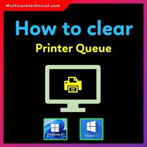 How To Clear Printer Queue Windows 10 Fix Stuck Print Jobs Easily
