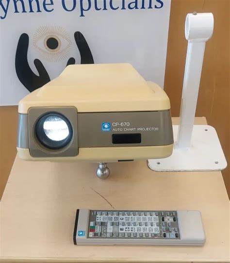 Nidek Cp 670 Auto Chart Projector With Remote And Stand Wynne Optics