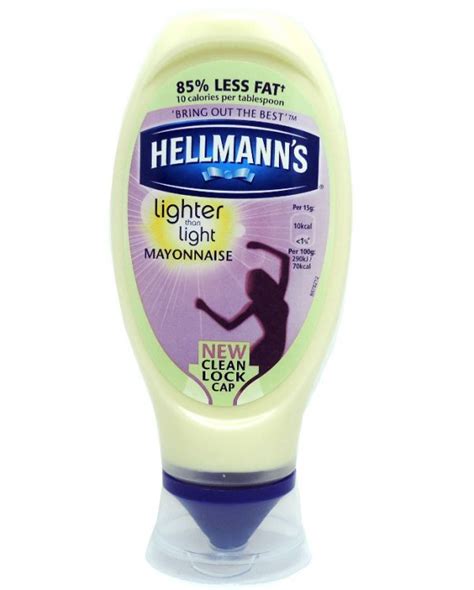Hellmanns Ex Light Mayo Squeezy Per Case 8x430ml The Bounty Shop