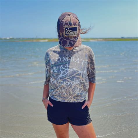 Badge Logo Tee Mossy Oak Shadowgrass Camo Tee Combat Waterfowl
