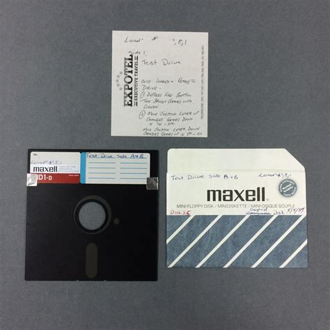 Floppy Disk [game For Commodore 64 Test Drive] Museum Of Transport And Technology New Zealand