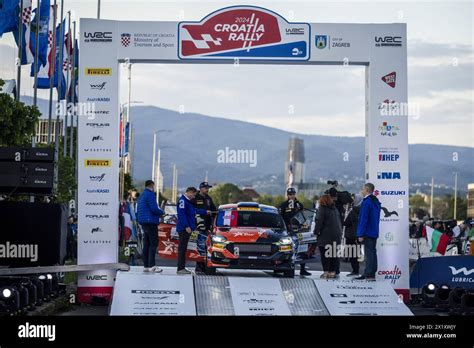 56 Taylor Gill Daniel Brkic Ford Fiesta Rally3 Action During The Croatia Rally 2024 4th