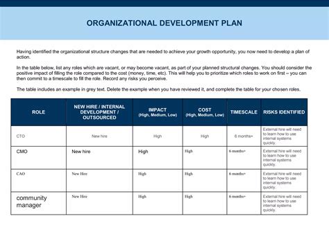 Organizational Development Plan 1 Pdf