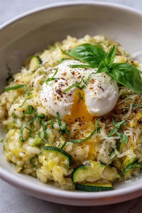 Lemon Zucchini Risotto With Burrata Kitchenknot