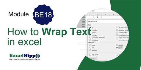 How To Wrap Text In Excel Excel Hippo