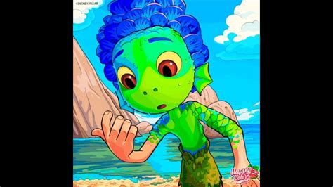 Luca 2021 Sea Monster Trasformations From Happy Color Youtube