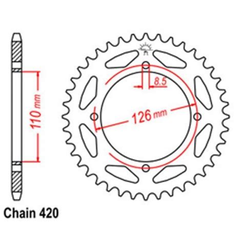 Rear Sprocket Kawasaki 420