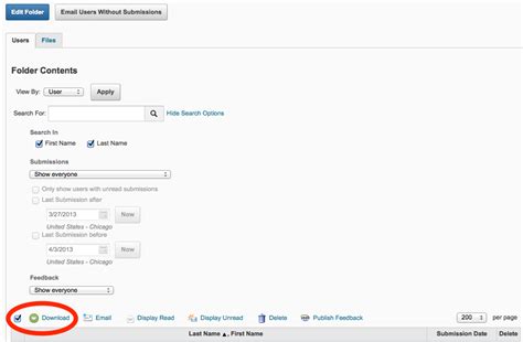 How To Export Dropbox Submissions Learning Technology