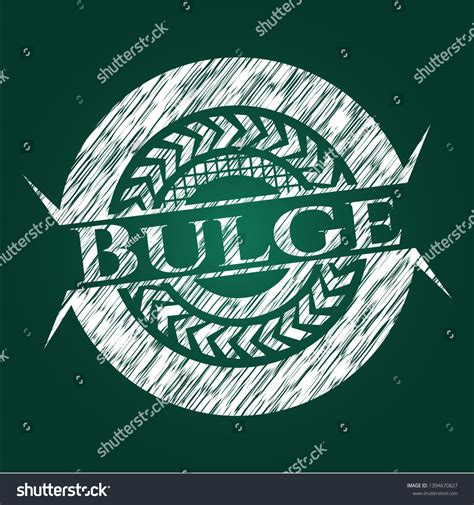 Bulge Chalkboard Emblem Vector Illustration Detailed Stock Vector