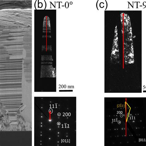 A Cross Section Of Fib Image For A Highly 111 Oriented Cu Film With