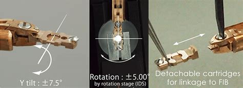 3 Axis Rotationtilt Tem Holder For Tomography High Efficiency Eds S