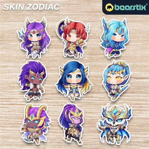Sticker Pack Mobile Legends Sticker Hp Mlbb Skin Zodiac Sticker