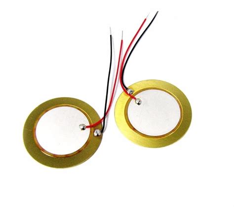 20 PCS 35mm Piezo Elements Buzzer Sounder Sensor Trigger Drum Disc Wire Copper In Replacement