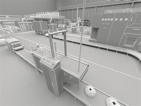 Factory Workshop Assembly Line 3d Model 139 Fbx Max Free3d