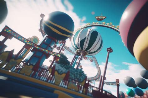 Ty Beyond Imaginatio Step Into A Parallel World Surreal Theme Park With Ultra Wide Rides Stock