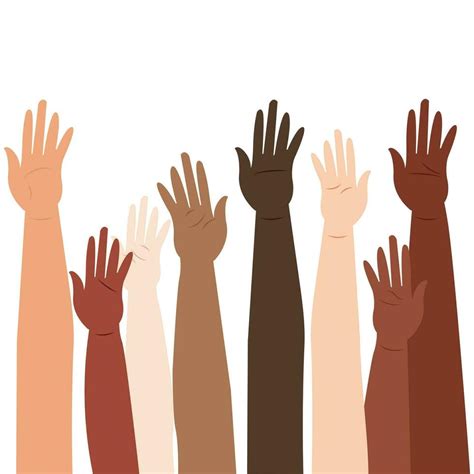 Racial Equality Poster Protest Concept Racial Equality Social Problem