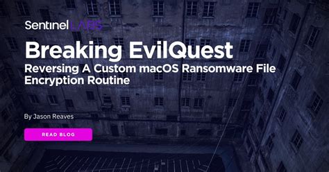 Breaking Evilquest Reversing A Custom Macos Ransomware File