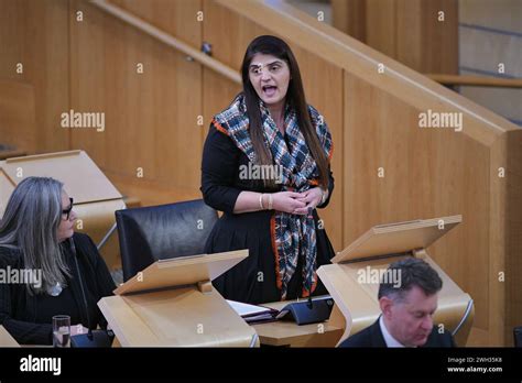 Edinburgh Scotland Uk 07 February 2024 Pam Gosal Msp At The Scottish