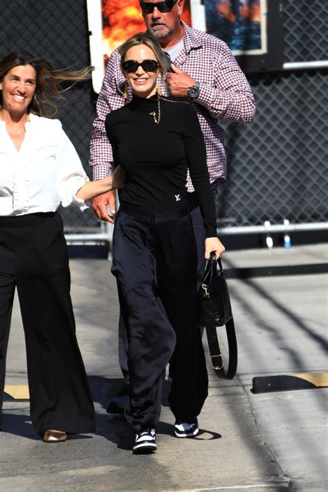 Emily Blunt Jimmy Kimmel Live April 29 2024 Star Style