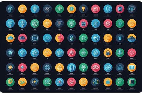 Premium Photo Artificial Intelligence Icon Set Containing Machine