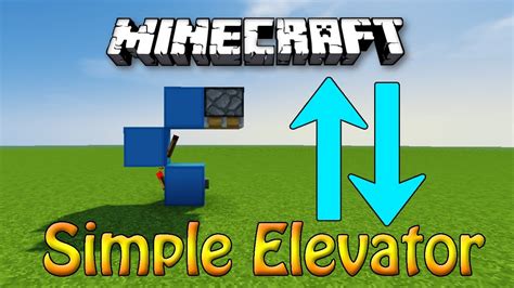 Minecraft Most Simple Redstone Elevator Tutorial Minecraft Elevator