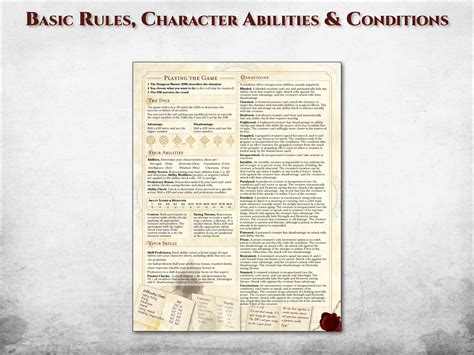 Dnd Player Cheat Sheet Pdf Turn Guide New Player Guide Quick Overview