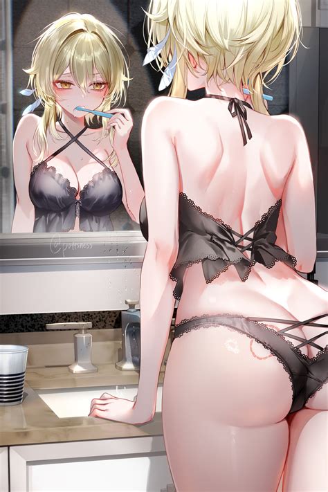 🔞lumine Brushing Teeth Genshin Impact Hentai A片 Hot Sex