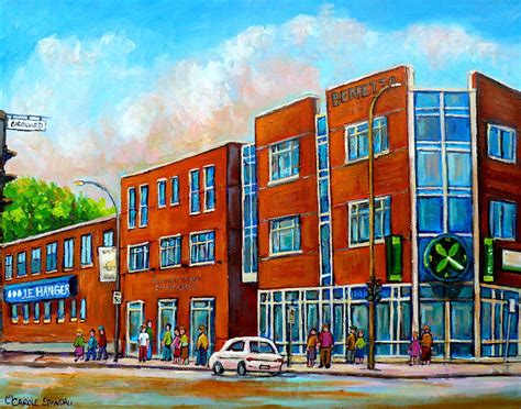 J E Hanger Montreal Painting By Carole Spandau Fine Art America