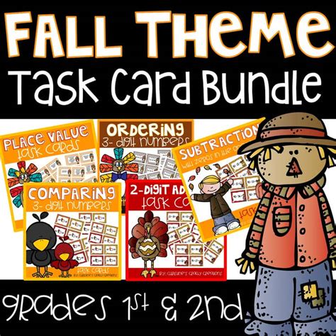 Fall Math Task Card Bundle By Christines Crafty Creations Tpt