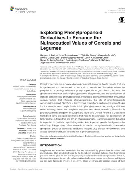Exploiting Phenylpropanoid Derivatives To Enhance The Nutraceutical