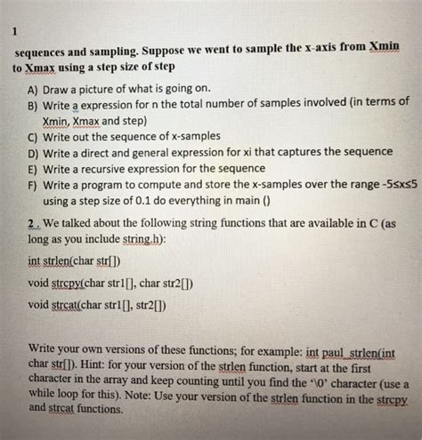 Solved Sequences And Sampling Suppose We Went To Sample The