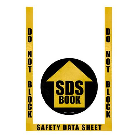 Superior Mark 24 X 36 Yellow Black Rubber Do Not Block Sds Book