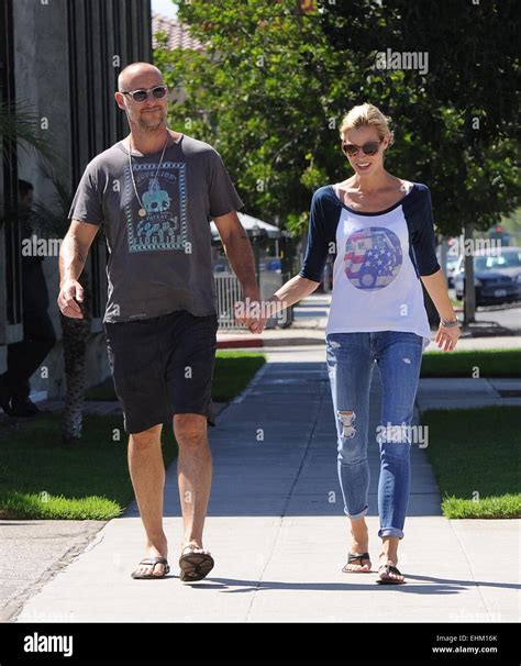 Actress Brooke Burns Holds On Tight To Fiance Gavin Oconnor As The