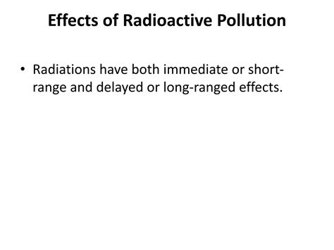 Radioactive Pollution Pptx