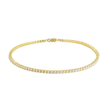 Collar De Tenis De 3 Mm Mint And Lily