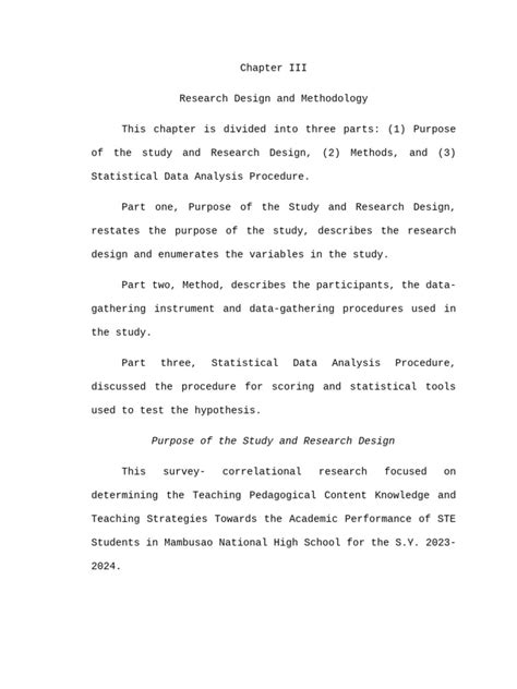 Research Design On Teaching Strategies Impact Pdf Statistics