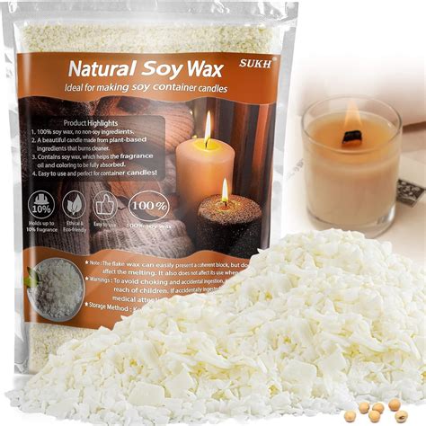 Sukh Soy Wax For Candle Making Natural Soy Wax Flakes