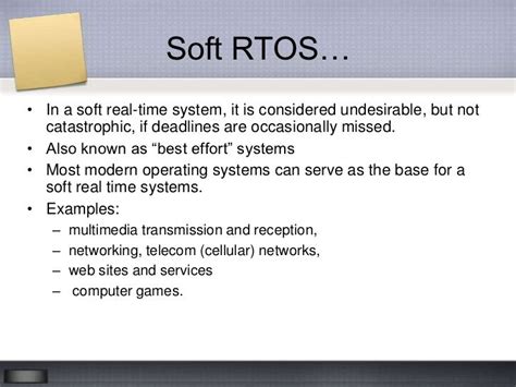 real time operating system