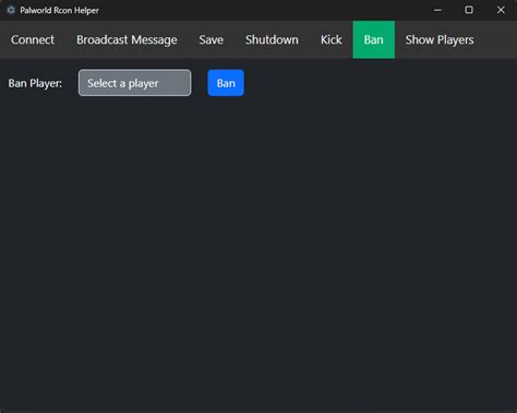 Github Crow0085palworld Rcon Client Gui Palworld Rcon Gui App