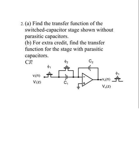 Solved 2 A Find The Transfer Function Of The
