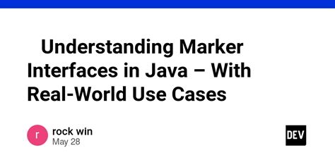 🧠 Understanding Marker Interfaces In Java With Real World Use Cases