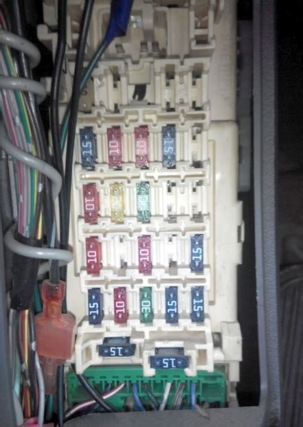 Fuse Box Diagram Mazda 626 Gf Capella Relay With Assignment And Location