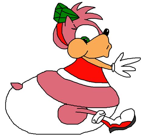 Fat Amy Rose By Thegothengine On Deviantart