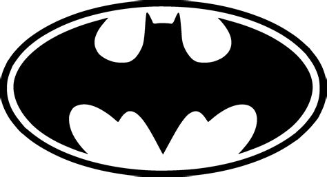 White Batman Logo Logodix