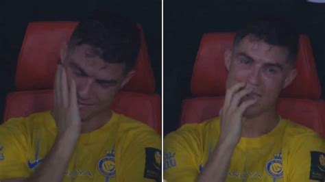 Cristiano Ronaldo In Tears After Al Nassr Suffer Defeat To Al Hilal In Saudi Kings Cup Final Watch