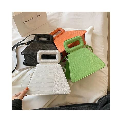 Women Triangle Shape Top Handle Handbags