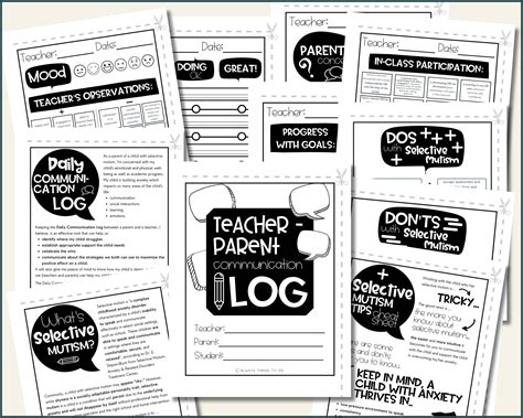 Selective Mutism Chart Selective Mutism Smart Goals Selective Mutism Communication Goals